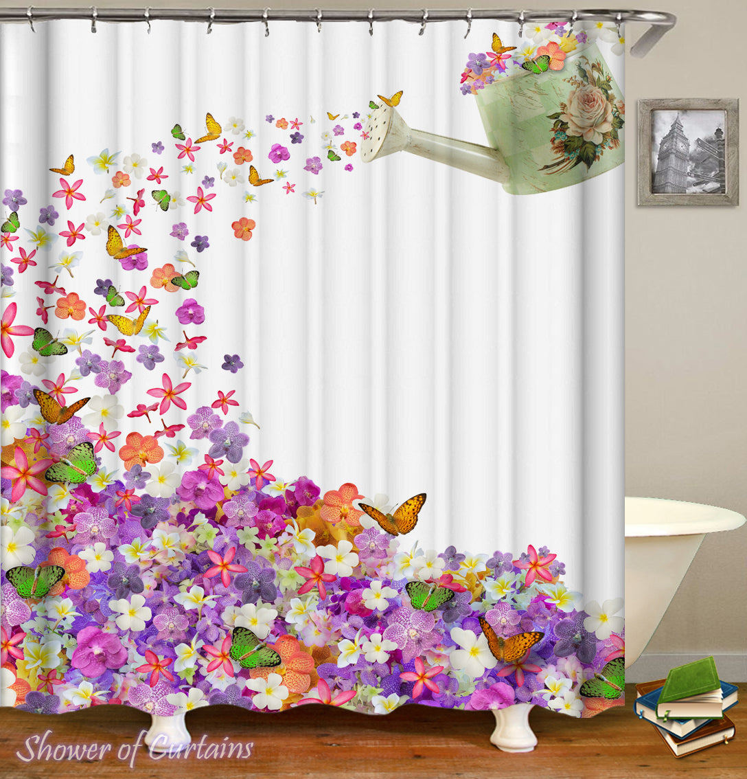 Floral Shower Curtain Collection | Shower of Curtains