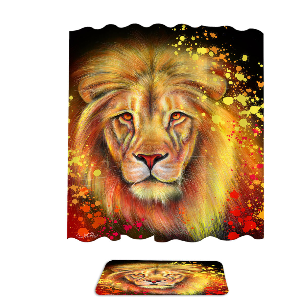 Lion Shower Curtain – Shower of Curtains