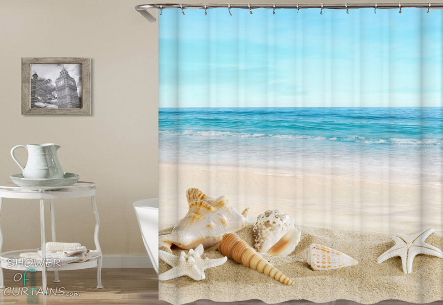 Coastal Shower Curtains – Beach and Nautical Bathroom Style – Shower of ...